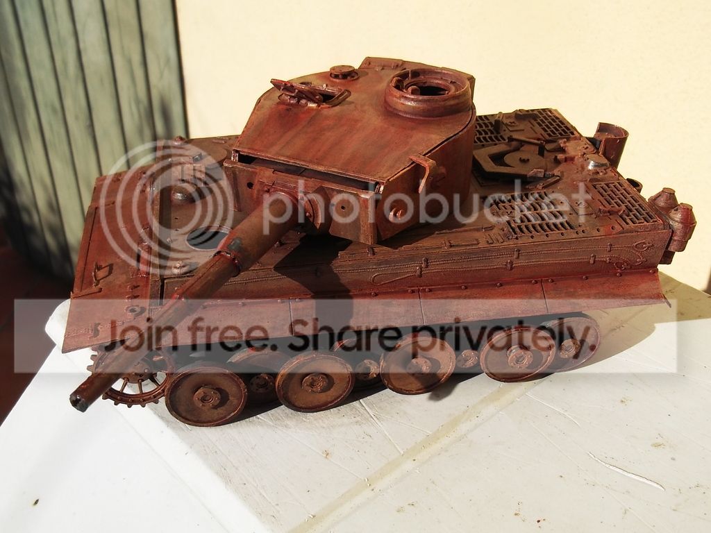 ruined/damaged/burnt Tiger tank 35 sc - Ready for Inspection - Armour ...